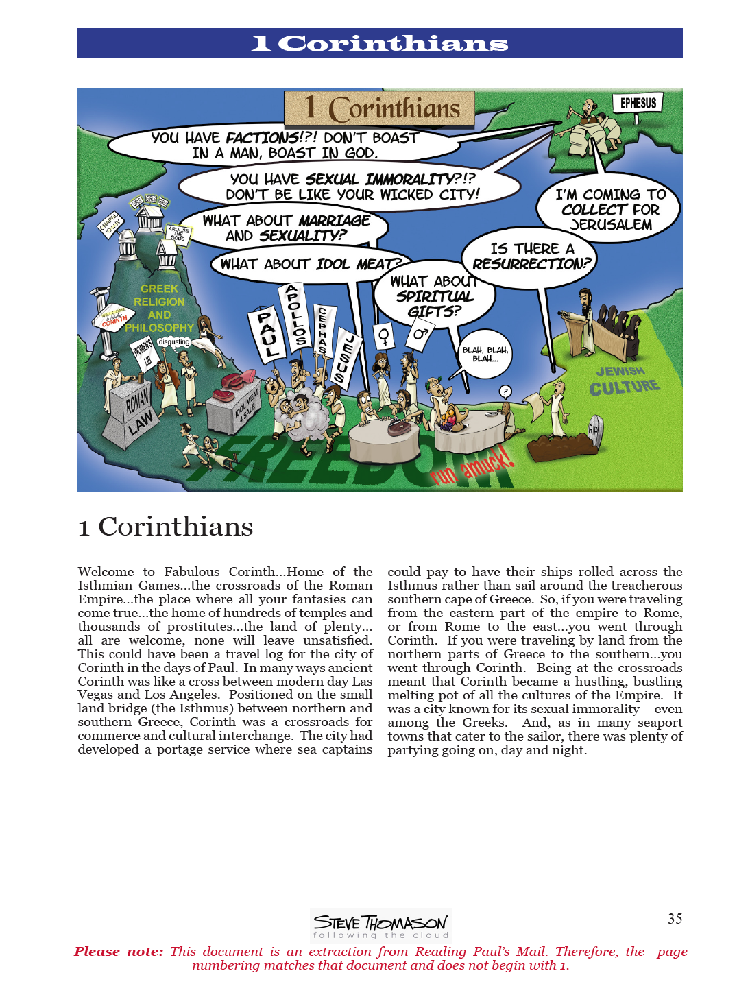 1 Corinthians Overview | A Cartoonist's Guide to the Bible